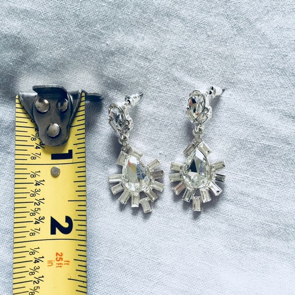Jewelry | New Art Deco Silver Bridal Event Pageant Earrings | Poshmark